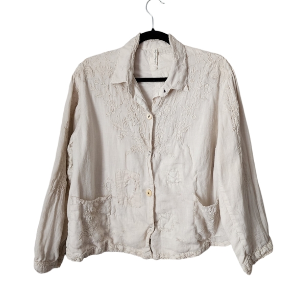 Magnolia Pearl | Jackets & Coats | Magnolia Pearl Torn Lace Embroidered ...